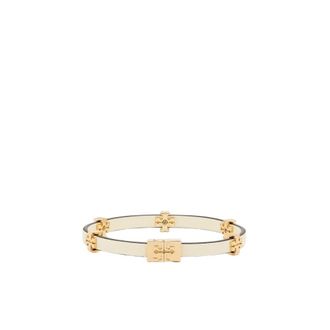 Tory Burch Femme, Accessoires, Blanc, Taille: S/M Eleanor Bio Bracelet