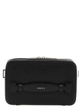 Gucci Bandoulière en cuir à logo Gucci