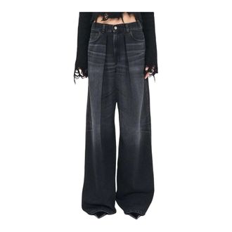 Haikure Damen, Jeans, Schwarzk, W28Gr&ouml;&szlig;e