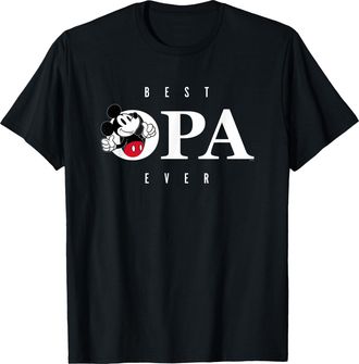 Disney Mickey Mouse Thumbs Up Best Opa Ever Fathers Day T-Shirt
