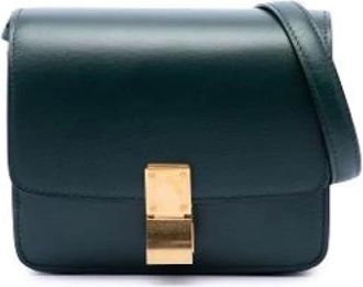 Celine Pre-owned Sac Bandouli&egrave;re Classique Box - Femme - Pre-owned - Vert - Taille: ONE Size