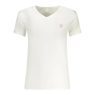 Guess Homme, Tops, Blanc, Taille: 2XL T-shirt Coupe Slim