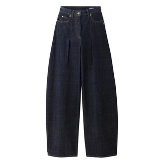 Jacquemus Dunkelblaue Falten-Detail Jeans - - Jeans - Damen - Blau - W24