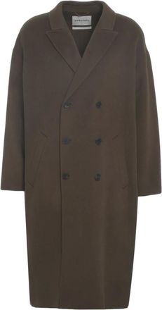 Amaranto Amaránto, Homme, Manteaux, Brun, Taille: S Manteau en Laine et Cachemire Marron Aw25
