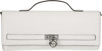 Michael Kors Femme, Sacs, Blanc, Taille: ONE Size Medium Hamilton Moderne Convertible Clutch
