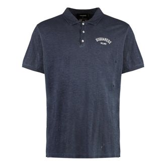 Dsquared2 Milano Tennis Fit Poloshirt - - Tops - Herren - Blau - L