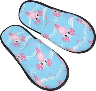 Generic Pantoufle Maison Motif Kawaii DAxolotl Mignon Hiver Pantoufles Doux Chaudes Pantoufles Antid&eacute;rapantes Chaussons Maison Pour Salon H&ocirc;tels Chambre L