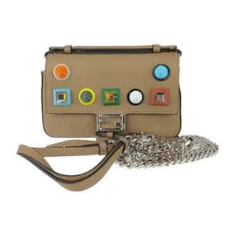 Fendi Pre-owned Chain Baguette Charm Bag - - Pre-owned - Damen - Beige - ONE SIZE