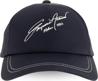 Emporio Armani Homme, Accessoires, Bleu, Taille: ONE Size Casquette de baseball en nylon et soie m&eacute;lang&eacute;s