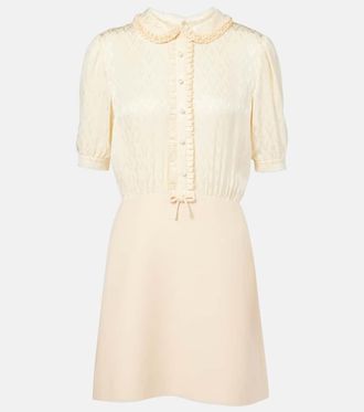 Valentino Minikleid Toute La V aus Crepe Couture