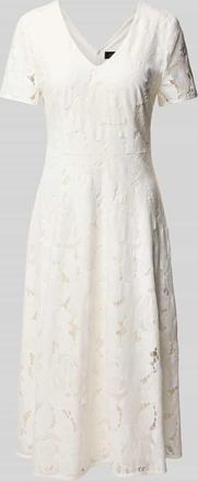 s.Oliver Black Label Tailliertes Midikleid aus Baumwoll-Mix