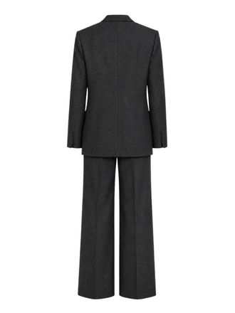Victoria Beckham Womens Suit Dark Grey Wool Dress