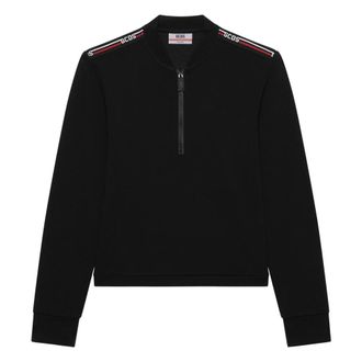 GCDS Sweatshirt mit Rei&szlig;verschlusskragen - - Sweatshirts & Hoodies - Damen - Schwarzk - S