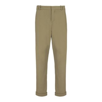 Balmain Gerade geschnittene Jerseyhose - - Trousers - Herren - Gr&uuml;n - M