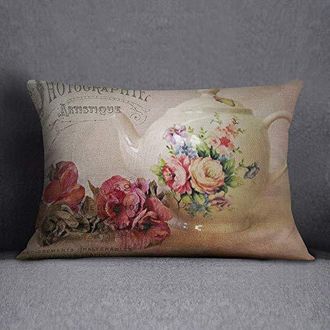 Bonamaison Le Jardin du Lin Kissenh&uuml;llen, Cotton, Mehrfarbig, 45x45