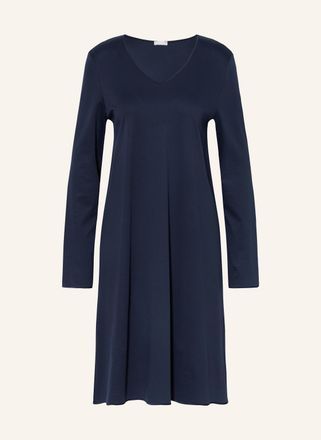 Hanro Nachthemd Cotton Silk blau