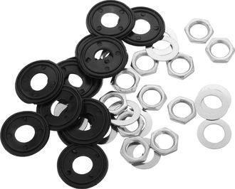 DOITOOL 12 St&uuml;ck Quarzuhren Reparaturset mit Unterlegscheiben und Muttern Silbernes Hardware f&uuml;r Wanduhren Selbstgemacht Montage Vielseitiges Uhrwerk Zubeh&ouml;r 