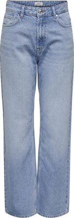 Only Damen Onlmaddie Ex Hw Wide DNM Tai Jeans, Light Blue Denim, 27W x 32L