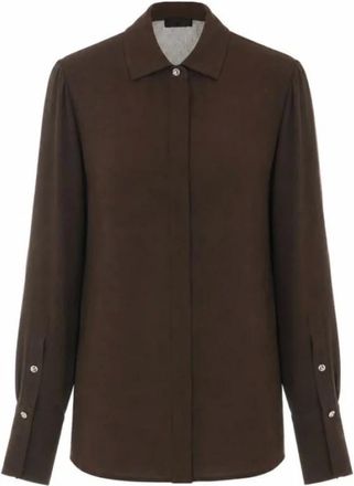 Liu Jo Femme, Blouses et Chemises, Brun, Taille: 36 FR Chemise