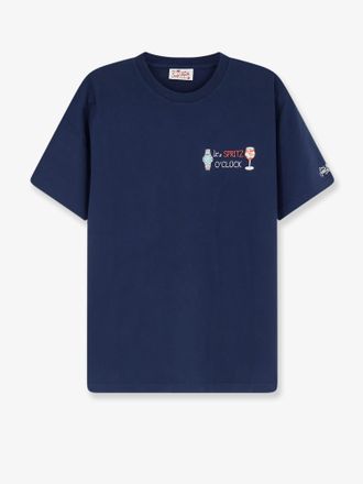 MC2 Saint Barth Portofino cotton T-shirt with embroidered logo on the front - MC2 SAINT BARTH - gender_Man
