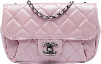 Chanel Pre-owned Cuir sacs-chanel - Femme - Pre-owned - Rose - Taille: ONE Size