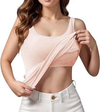 Generic D&eacute;bardeur Femme Coton Tank Top &Eacute;l&eacute;gant Haut sans Manches Style Lin pour Femmes offrant Une Coupe ajust&eacute;e id&eacute;ale pour des Occasions d&eacute;contract&eacute;es et Fo