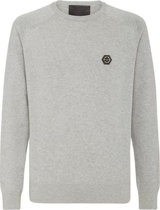 Philipp Plein Herren, Strickwaren, Grau, 2XLGr&ouml;&szlig;e