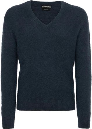 Tom Ford Homme, Pulls, Bleu, Taille: L Tricots