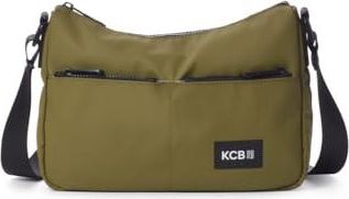 KCB Petit sac à bandoulière double | Espace compact et pratique | Poches multifonctions avec fermeture éclair | Matériau résistant | Poignées réglables | 