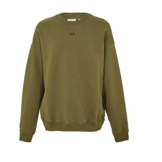 Off-white Homme, Sweatshirts et sweats &agrave; capuche, Vert, Taille: L SweaT-shirt avec logo Off Stamp Skate