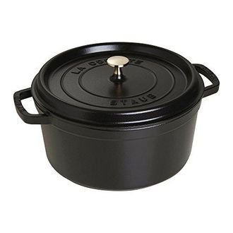 Staub Staub 1102825 Cocotte Ronde 7 QT - Noir (Matt) 28 cm