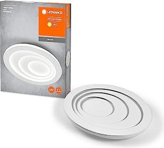 Ledvance ORBIS SPIRAL OVAL LED Deckenleuchte, wei&szlig;, 37W, 4000lm, 485mm Durchmesser, sehr homogene Lichtverteilung, indirektes Licht, integriertes LED-Modul, la
