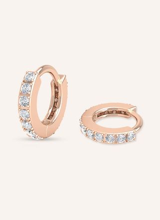 VEYNOU Veynou Creolen Mini Huggies Aus 14 Karat Ros&eacute;gold Und 0,33ct. Lab-Grown Diamanten rosegold