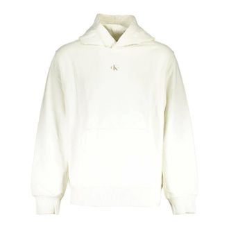 Calvin Klein Homme, Sweatshirts et sweats &agrave; capuche, Blanc, Taille: XL Sweat &agrave; Capuche Blanc Manches Longues