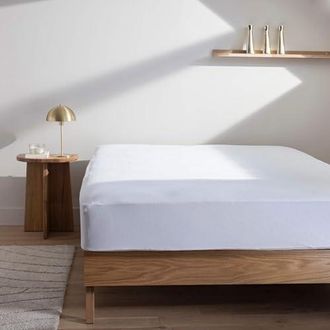 Someo Prot&egrave;ge Matelas 100% Coton Bio Molleton imperm&eacute;able Bonnet 27 cm &agrave; 30 cm - SOMEO 160x200