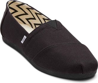 Toms Damen Alpargata Wide Flacher Slipper, Black Black Wide Recycled Cotton Canvas, 38.5 EU Weit