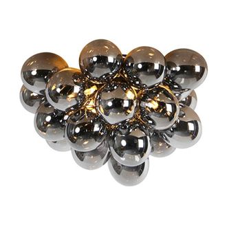 QAZQA Qazqa - uvas - led Plafonnier - &oslash; 50 cm - Noir - Design, Art Deco - &eacute;clairage int&eacute;rieur - Salon i Chambre i Cuisine i Salle &agrave; manger