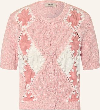 Mos Mosh Mos Mosh Strickjacke Mmelio Mit Leinen rosa