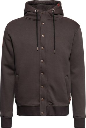 King Kerosin Herren Outdoor Sweatjacke K.K. Adventure Gear braun