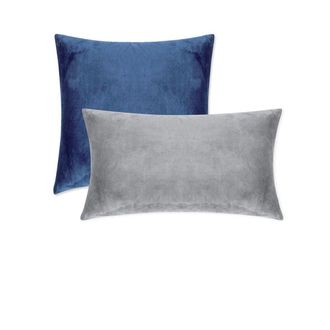 Pad Kissenbezug - Kissenh&uuml;lle - Smooth - Samt - Polyester - Farbe: Blue/blau - 40 x 40 cm