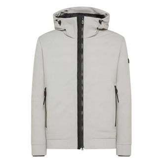 Peuterey Homme, Sport, Blanc, Taille: S Loge SRT 01 Giacca corta sportiva cappuccio