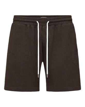 Drykorn Softe Bermudashorts Brikko mit Waffelstruktur in