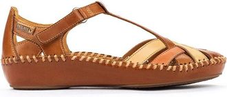 Pikolinos Halboffene Schuhe in Leder P. Vallarta für Frauen Farbe Brandy-BL