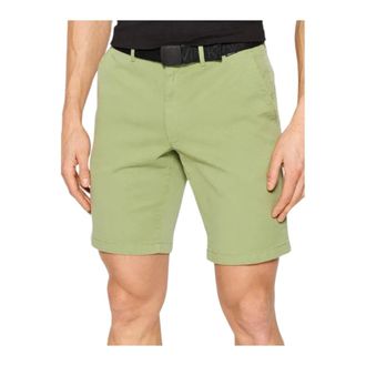 Calvin Klein Shorts Ceinture Teints en Pi&egrave;ce - Homme - Shorts - Vert - Taille: W28