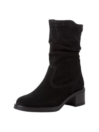 Tamaris Damen Absatzstiefelette Leder bequem; BLACK, EU 39
