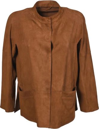 Baldinini Femme, Vestes, Brun, Taille: 52 FR Veste en daim