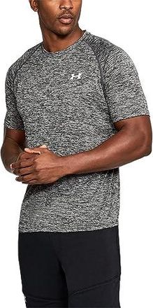 Under Armour Homme T-Shirt Ample Textur&eacute; Technique, Black/Racer Red, L