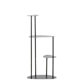 Mica Decorations Fonda Pflanzentisch - L 47,5 x B 27 x H 100 cm - Metall - Schwarz