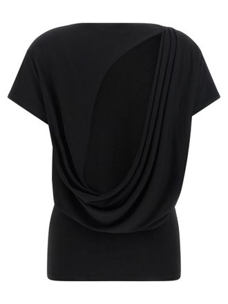Jacquemus Womens Black Viscose T-Shirt