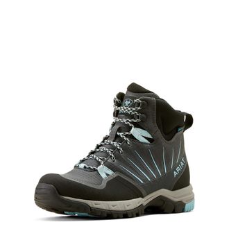 Ariat Womens Skyline Solaris Waterproof Boots in Shadow Grey Sky Blue, B Medium Width, Size 36.5, by Ariat